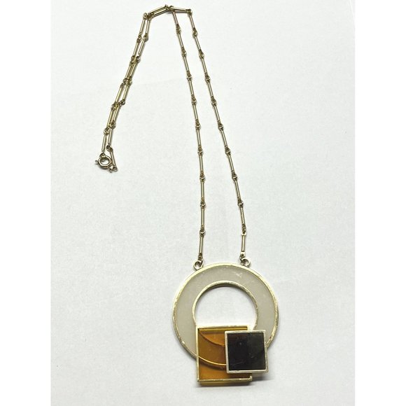 Vintage | Jewelry | Vintage Mcm Mod Lucite Pendant Necklace | Poshmark